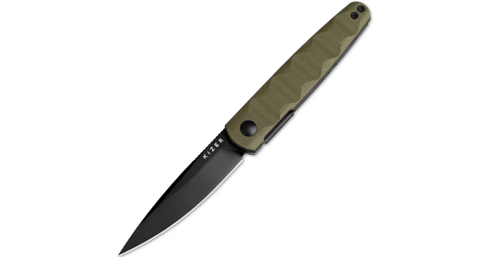 Kizer Bamboo Nitro-V Black PVD OD Green G10 zsebkés (V3722A2)
